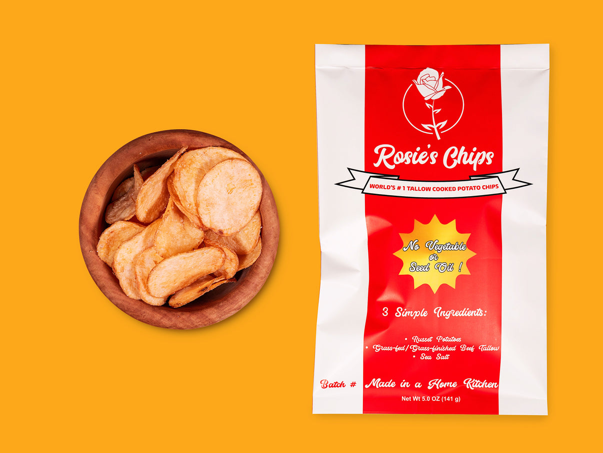 Rosie's Chips [2-Pack] | World's #1 Tallow Cooked Potato Chips